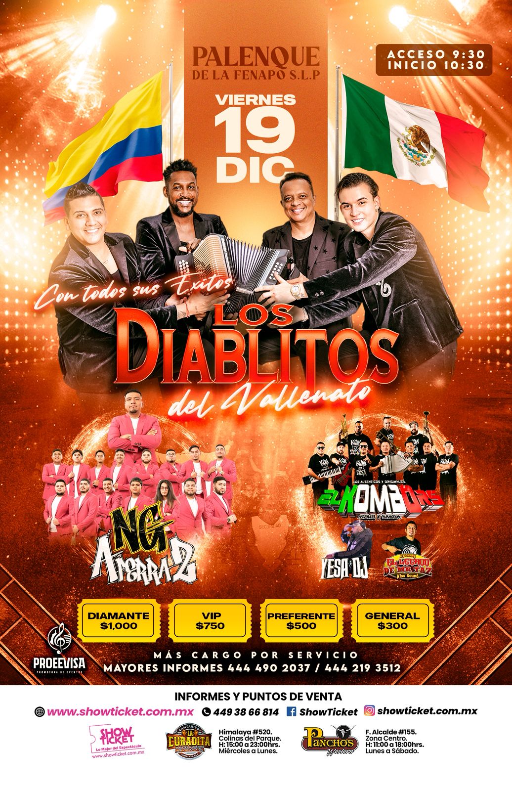 Los Diablitos del Vallenato llegan a SLP
